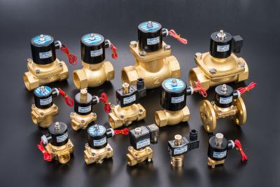 China Hydraulic Electric Brass Solenoid Valve 12V 24V 110V 220V AC DC 3/8-2 Inch Water Copper Coil for sale