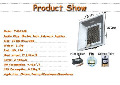 China Infrared IR Gas Brooder Heater Automatic Ignition Gas Savying For Livestock Shed for sale