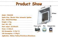 China Ceramic Chicken Brooder House Heaters Infrared 20% Gas Saving Purple Horn2608 for sale