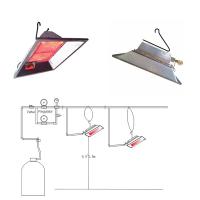 China Ceramic Chicken Brooder House Heaters Infrared 20% Gas Saving Purple Horn2608 for sale