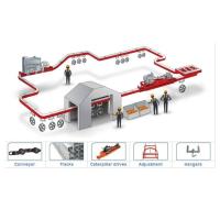 China X348 Overhead Conveyor Chain System I Beam Track Trolley 300kg Load Spray Painting Line for sale