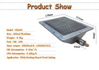 China Infrared BBQ Grill Ceramic Rotisserie Burner 10000 BTU LPG Gas Burner Aluminum for sale