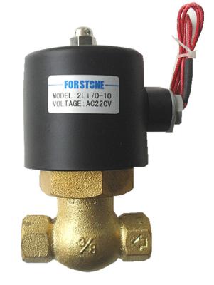 China AC 220V 3/4 Inch Brass Electric Solenoid Valve for Hot Water NC 2S Series for sale