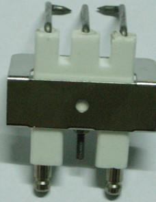 China Ceramic Electric Ignition Electrodes 3 Pin For Powder Coating Oven for sale