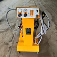 China Purple Horn 002 Manual Powder Coating Machine 220V 100KV Electrostatic Spray Gun for sale