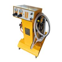 China Purple Horn 002 Manual Powder Coating Machine 220V 100KV Electrostatic Spray Gun for sale