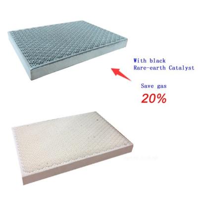 China Cordierite Alumina Ceramic Heater Plates Infrared Honeycomb Plate 134x93x13mm Save Gas 20% for sale