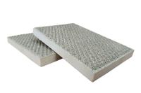 China Black Rare Earth Catalyst Ceramic Heater Plates 134x93x13mm Honeycomb Stove Burner Plates for sale