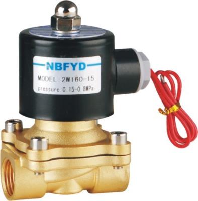 China Brass 2W160-15 Normally Closed 2 Way Solenoid Valve 1/2 Inch 0-1.0MPa for sale