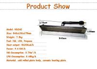 China NG LPG Infrared Gas Pizza Oven Burner HD242 Galvanized Sheet Ceramic Plate 11000hr for sale