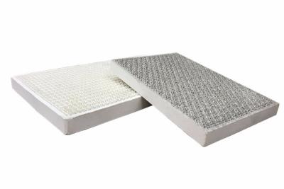 China Rectangle Cordierite Gas Ceramic Heater Plates Tile Honeycomb for sale