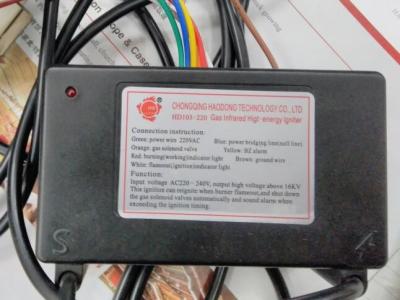 China 24V 110V 220V Electric Pulse Igniter Burner Ignition Control Box 50Hz 6mm for sale