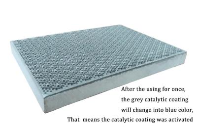China Gas Burner Honeycomb Ceramic Heater Tiles Replacement 116mm 13mm with Catalytic Coating for sale
