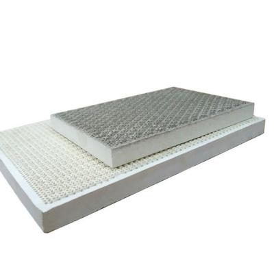 China Black Rare Earth Catalyst Ceramic Heater Plates 134x93x13mm Honeycomb Stove Burner Plates for sale