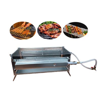 China Folding Outdoor Portable Infrared Gas BBQ Grill Stainless Steel 11000hr Burner for sale