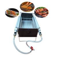 China Smokeless Portable Folding BBQ Grill Infrared Gas Burner 480x320x230mm Energy Saving for sale