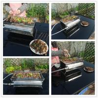 China 2PCS Burner Infrared Gas BBQ Grill Camping Smokeless Portable Foldable for sale