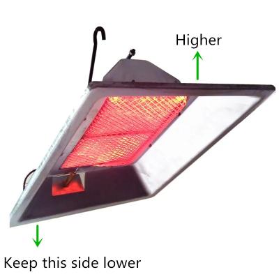 China Poultry Brooder Heater 2.46KW Manual Ignition Natural Gas LPG Ceramic Infrared for sale