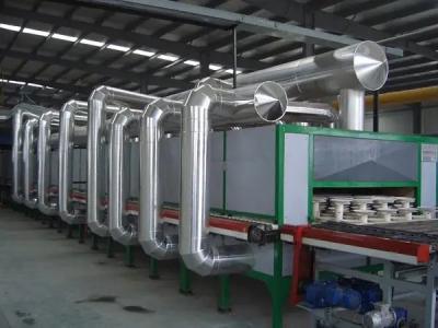 China Industrial Roller Kiln 800-1600℃ with Metal & Ceramic Rollers for Fast Firing and Low Fuel Consumption for sale