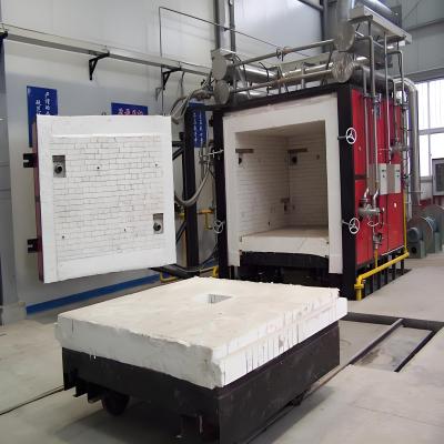 China 1400C Natural Gas Fired Shuttle Kiln High Temperature Kiln for Sanitary Ware Batch Firing for sale
