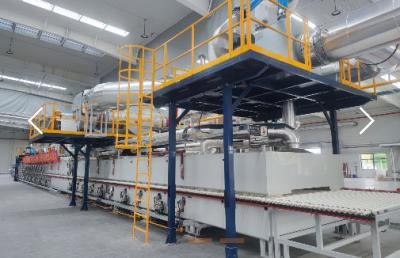 China Continuous Firing Roller Kiln Fuel Gas and Electricity Full Automatic PLC Control Custom Diameter for sale
