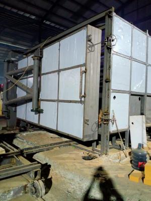 China PID Temperature Controller Shuttle Kiln for Ceramic/Glass/Metal and Forced Air Cooling System for sale