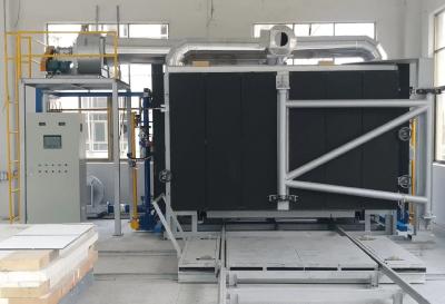 China 1400C Gas Fired Industrial Shuttle Kiln Refractory Lined Batch Kiln for Ceramic Uniform Firing for sale