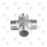 China Stainless steel equal diameter four way elbow, high-pressure resistant cross adapter elbow for sale