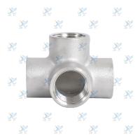 China Stainless steel three-dimensional four-way elbow, high-pressure resistant three-dimensional seamless elbow for sale
