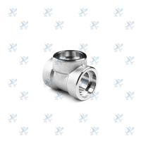 China Stainless steel forged high-pressure Tee pipe fittings, Socket Tee elbow for sale