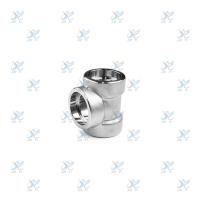 China Stainless steel forged high-pressure Tee pipe fittings, Socket Tee elbow for sale