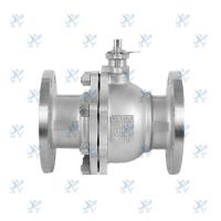 China DN100 Casting Forged Steel Carbon Stainless Steel Flanged End Handwheel Floating Ball Valve for sale