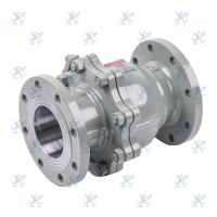 China DN100 Casting Forged Steel Carbon Stainless Steel Flanged End Handwheel Floating Ball Valve for sale