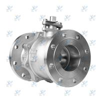 China DN100 Casting Forged Steel Carbon Stainless Steel Flanged End Handwheel Floating Ball Valve for sale