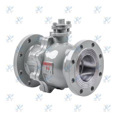 China DN100 Casting Forged Steel Carbon Stainless Steel Flanged End Handwheel Floating Ball Valve for sale