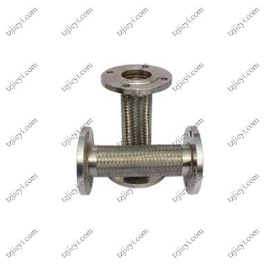 China Flange connection stainless steel metal braided hose used in industry for sale