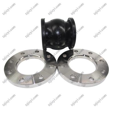 China EPDM NR NBR rubber DIN ANIS carbon steel flange type single sphere rubber expansion joint for sale