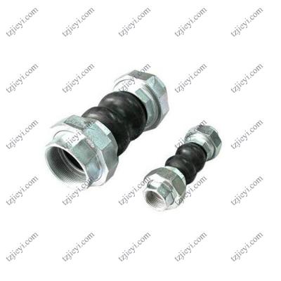 China Floating flange double spherical flexible bellow threaded rubber expansion joints for sale