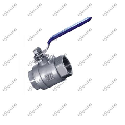 China High quality 2 pcs female thread flat lever handle cf8m stainless steel ball valve for sale