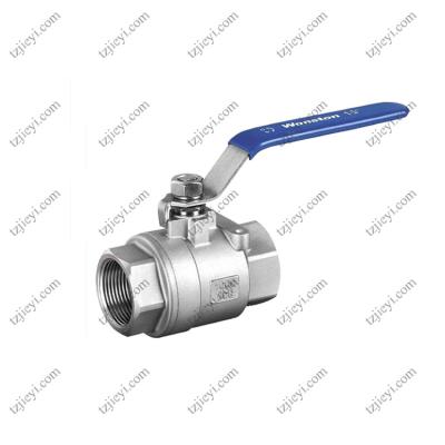 China High quality 2 pcs female thread flat lever handle cf8m stainless steel ball valve for sale