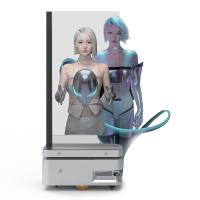 China 55 Inch 30inch OLED Robot OLED Navagator AI Robot Transparent display transparent OLED digital signage advertising monitor for sale
