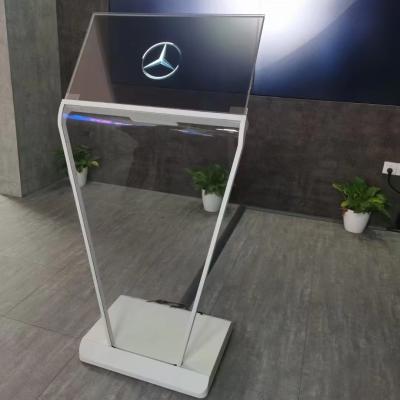 China 55inch AI Digital Man OLED Transparent Digital Signage with Robot for sale