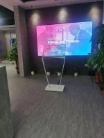 China 55inch AI Digital Man OLED Transparent Digital Signage with Robot for sale