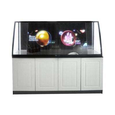 China OLED Screen 55inch Transparent  Cabinet for Bread or Cake Advertising Display Digital Signage Monitor Transparent OLED for sale