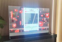 China Transparent OLED TV Transparent TV for sale