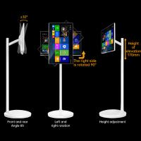 China Four Colors Available 27inch Touch Screen Self Service Payment Kiosk Removable Android Digital Signage Freewheeling Screen for sale