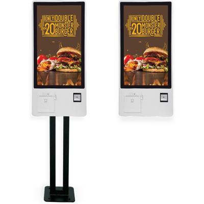 China 21.5/24/27 Inch Self Service Kiosk for Restauants Touch Screen Many Sorts of ultra Slim Stainless Steel Vertical Wall Hanging for sale
