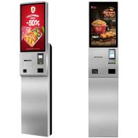 China Stainless Self Service Terminal Kiosk for Restauants ultra Slim Stainless Steel Vertical Wall Hanging 21.5/24/27 Inch for sale
