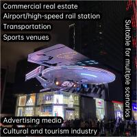 China Outdoor Naked Eye 3D Display Custom Commercial square High Brightness HD LED Video Wall Easy Installation and Maintenance for sale