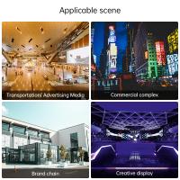 China Transparent Led Film Screen Adhesive Flexible Thin and HD to the Installation Environment of the Project Any Shape for sale